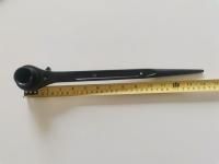 China Hot Sale Construction Spud Ratchets 22 x 24mm 360mm Scaffolding Podger Ratchet Wrench for Rigging Hand Tools for sale