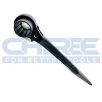 China Hater Ratchet Wrench Scaffolding Podger Ratchet End Double Socket 17 x 22mm for Construction Tools for sale