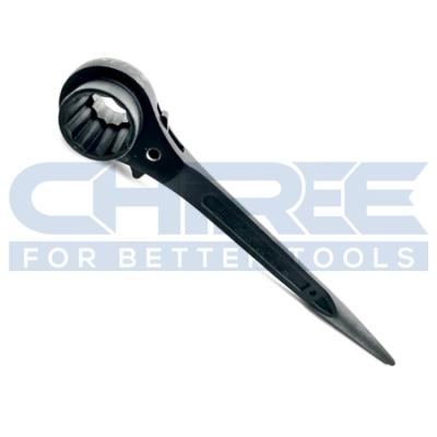 China Hater Ratchet Wrench Scaffolding Podger Ratchet End Double Socket 17 x 22mm for Construction Tools for sale