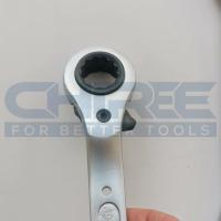 China New Design Flush Type Double Size Socket Ratchet 19 x 22mm Scaffolding Podger Ratchet Length 250mm as Construction Tools for sale