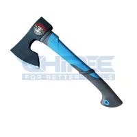 China Hot Sale Fiberglass Handle Forged Hatchet Axe Camping Scouting Bushcraft Hatchet Axe for sale