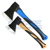 China Hot Sale Fiberglass Handle Forged Hatchet Axe Camping Scouting Bushcraft Hatchet Axe for sale