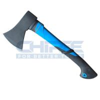 China Hot Sale Fiberglass Handle Forged Hatchet Axe Camping Scouting Bushcraft Hatchet Axe for sale