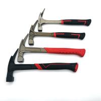 China Full-steel Slate Roofing Hammer 600g Best Roofer Hammer HRC 50--58 with TPR Grip Handle for sale