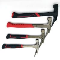 China Full-steel Slate Roofing Hammer 600g Best Roofer Hammer HRC 50--58 with TPR Grip Handle for sale