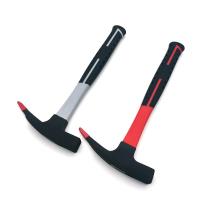 China Nailing Tools Roofer Hammer Checkered Face Black Hammer Head 600g Single Claw Fiberglass Roofing Hammers for sale