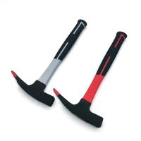 China Nailing Tools Roofer Hammer Checkered Face Black Hammer Head 600g Single Claw Fiberglass Roofing Hammers for sale
