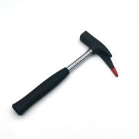 China Tubular Handle Roofer Hammer Checkered Face Black Head 600g Nail Holder Roofing Hammers for sale