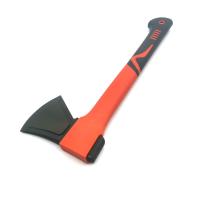 China Fiskar Type 800g Wedge Axe Fiberglass Handle Hollow Grip Forged Steel Hatchet Axe 38cm Long for sale