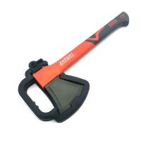 China Fiskar Type 800g Wedge Axe Fiberglass Handle Hollow Grip Forged Steel Hatchet Axe 38cm Long for sale