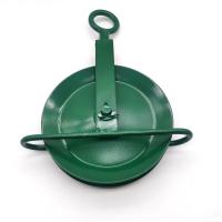 China Scaffolding Gin Wheels Rope Pulley 10inch Powder Painting Hoisting Block for sale