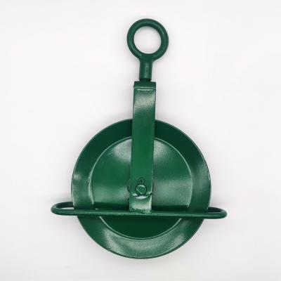 China Scaffolding Gin Wheels Rope Pulley 10inch Powder Painting Hoisting Block for sale