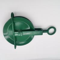 China Scaffolding Gin Wheels Rope Pulley 10inch Powder Painting Hoisting Block for sale