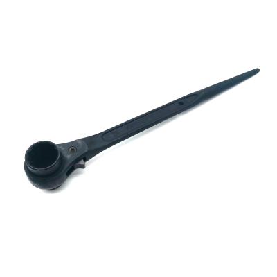 China Reversible Double Socket 19 x 24mm Scaffold Spud Ratchet Forged Podger Ratchet 315mm Long for sale