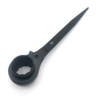 China Double Sockets 50mm 55mm Scaffolding Reversible Podger Ratchet Forged Shaft Spud Ratchet Wrench for sale