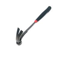 China 20oz Straight Claw Hammer with Magnetic Nail Starter, One-piece Steel Design Framing Hammer with Large Striking Face for sale