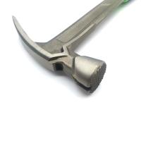 China Shock-Absorbing Grip 20oz Framing Hammer, Wholly Forged Straight Rip Claw Hammer with Magnetic Nail Set for sale