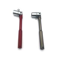 China Light Weight Swivel Socket Poker Spanner 21mm Scaffold Spanner with Knurled Aluminium Handle for sale