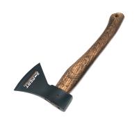 China German Style Hatchet Sharp Edge Forged Steel Carving Axe 600g Head with Wood Handle for Camping for sale