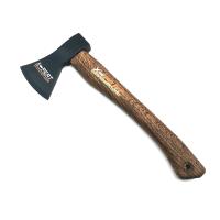 China German Style Hatchet Sharp Edge Forged Steel Carving Axe 600g Head with Wood Handle for Camping for sale