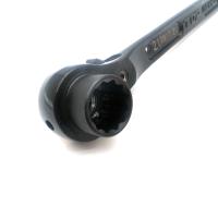 China Top Double Socket Podger Ratchet 17 x 21mm Black Steel Construction Spud Ratchet 315mm Long for sale