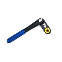 China Waterworks Ratchet Wrenches Adjustable Pivot Blue Handle Double Hex Socket 1-1/4
