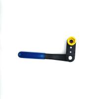 China Waterworks Ratchet Wrenches Adjustable Pivot Blue Handle Double Hex Socket 1-1/4