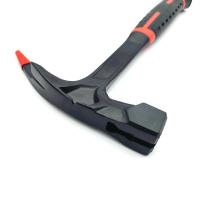 China Roofers Tools Forged Steel Shaft Roofing Pick Hammer With Magnetic Nail Holder Side Nail Puller for Roof Restoration Hammer for sale