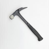 China All Steel Roofing Hammer 600g Wholly Forged Single Claw Magnetic Nail Holder Side Nail Puller Fiberglass Rubber OEM for Roofers for sale