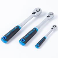 China Wholesale Brilliant 1/2in 3/8in 1/4in Drive Ratchet Handle Wrench Quick Release 90 Teeth with Hanging Hole for sale