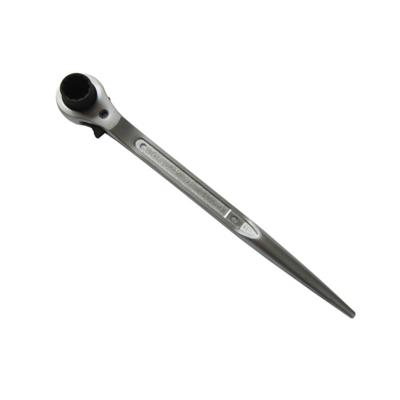 China Scaffold Podger Ratchet Spanner 19mm 21mm Pearl Plated Finish for sale