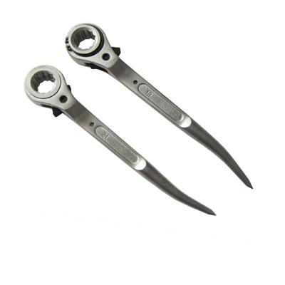 China Scaffolding Tools Podger End Ratchet Spanner Flush Type 19mm 21mm for sale