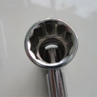 China Zinc Plated Swing Wrench Scaffold Tools Steel Spanner Chunky Round Handle 7/16in with Knurled Grip for sale