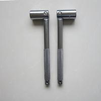 China Zinc Plated Swing Wrench Scaffold Tools Steel Spanner Chunky Round Handle 7/16in with Knurled Grip for sale