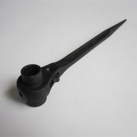 China Aligning Bolts Hand Tool 14mm 17mm Drive Dual Socket Head Spud Ratchet Wrench Scaffold Podger End Ratchet Spanner for sale