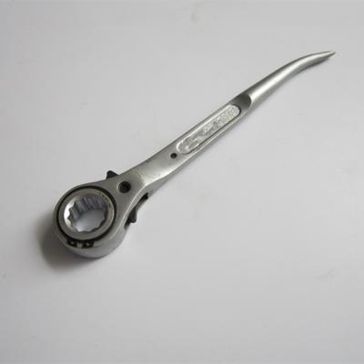 China Ratcheting Podger Spanner Claw Ended 250 mm Length Double Size 19mm 21mm Podger Bar Ratchet Socket Spanner for sale