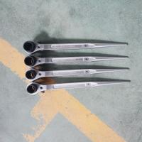 China Scaffold Rigger Tools 19x22 mm Straight Podger Handle Nickel Finish Scaffold Ratchet Spanners for Germany USA for sale