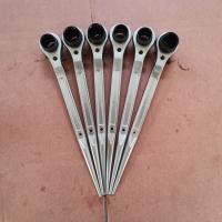 China Carbon Steel Reversible Strong Scaffold Ratchet 19mm 21mm Double Sockets Podger Handle Ratchets for Scaffold Riggers for sale
