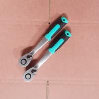 China Strong Chrome Steel 1000Nm Pear Head Ratchet Spanner 90 Tooth Quick Release Ratchet Handle Wrench for Germany for sale
