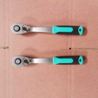 China Strong Chrome Steel 1000Nm Pear Head Ratchet Spanner 90 Tooth Quick Release Ratchet Handle Wrench for Germany for sale