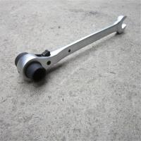 China Steel Silver Three Sizes in One Scaffolding Ratchet Wrench 19mm 22mm 3/4