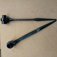 China Black Phosphated Sunk Hater Ratcheting Wrench 17mm x 22mm Long Sharp Bar Podger Ratchet Spanner for Gripping for sale