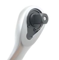 China High Torque Push Button Quick Release Ratchet 1/2 inch Male Square Drive Soft Grip Ratchet Wrench for sale