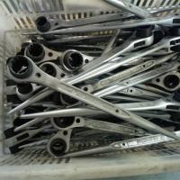 China Light Weight High Torque Black Phosphatd CrV Steel Dual Socket Wrench 19mm 22mm Podger Ratchet Wrench  Staging Ratchet for sale