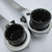 China Quick Reverse High Strength 19mm 22mm Scaffolder Podger Ratchet Wrench 315mm Long Light Weight Ratchet Wrench for sale