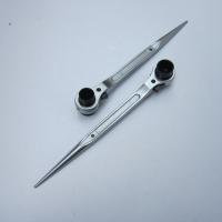 China Carbon Steel Riveting Straight Long Podger Handle 19mm 22mm Socket Ratchet Spanner for USA for sale