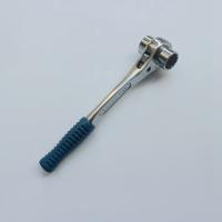 China Soft Handle Metric Bi-hexagon 19mm 22mm Socket Scaffold Spanner Ratcheting Spanner Short Handle Podger for sale