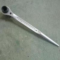 China High Torque Silver Color Carbon Steel Tapered 19mm 22mm Double Ended Socket Ratcheting Podger Scaffold Spud Wrench for sale