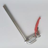 China Carbon Steel Red Power Painting Drop Forged Steel Swivel Pad Lever Bar Quick Ratchet F Clamps 120mm x 300mm for sale