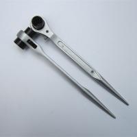 China High Torque Wrench Double Ratchet Spud 12-point 19mm 22mm Podger Handle Ratchet Spanner for sale